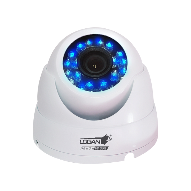 All in One 1 MPX 720P Dome Camera (Cable included) - Logan Technology