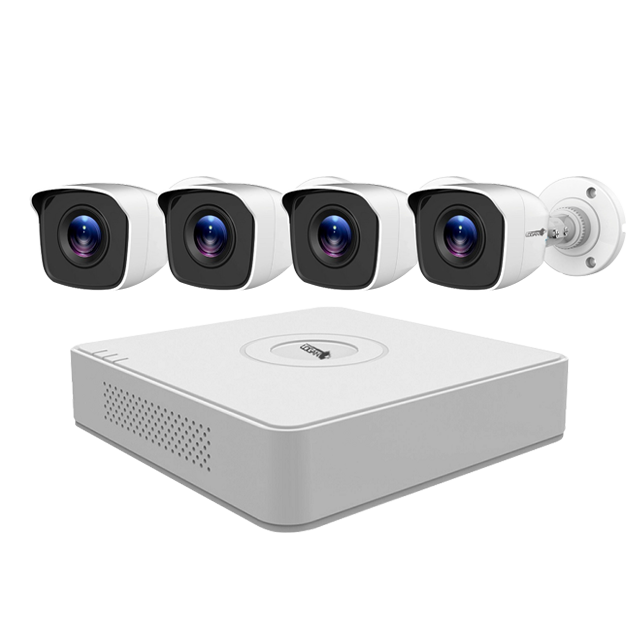 1080P Lite All in One 8 Channels Hybrid DVR + 4 Bullet 2MPX All in One ...