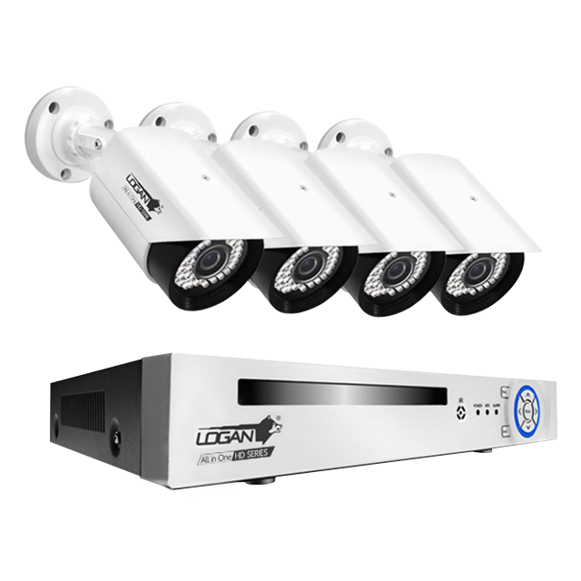 1080N All in One 8 Channels DVR + 4 All in One Bullet Cameras - Logan ...