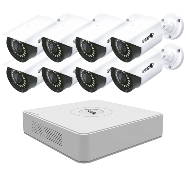 1080P Lite All in One 16 Channels DVR + 8 Bullet 2MPX All in One ...