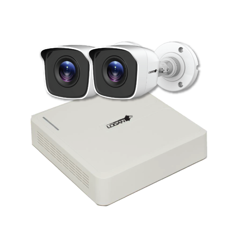 1080P Lite All in One Hybrid 4 channels DVR + 2 Bullet 2MPX All in One ...